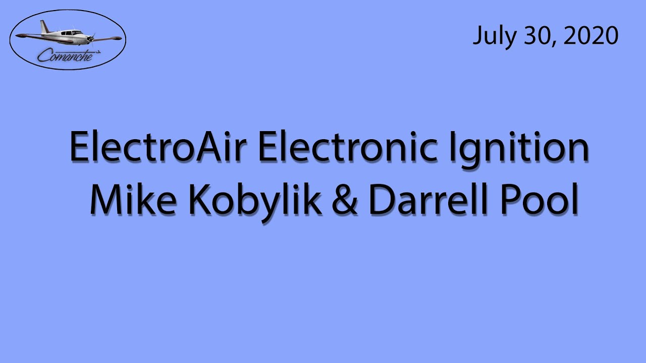 2020 7 30 ElectroAir Ignition - YouTube