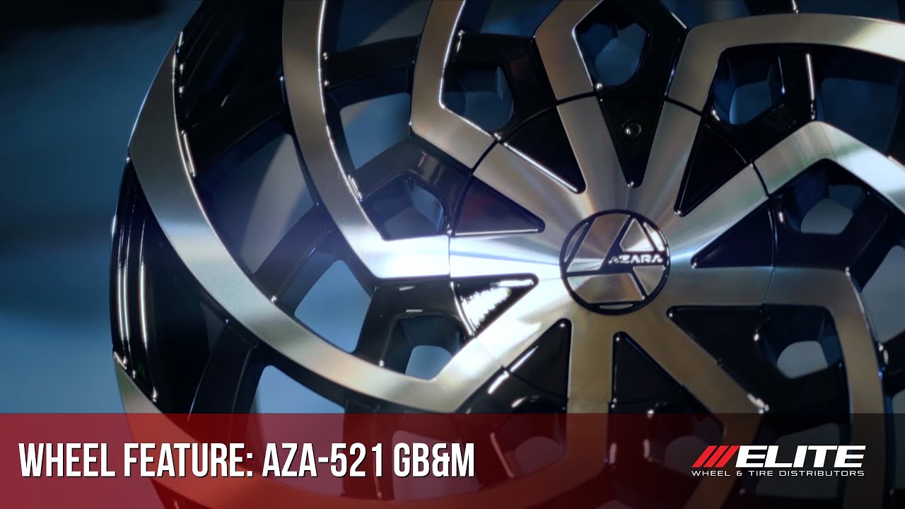 Wheel Feature | Azara Wheels: AZA-521 Gloss Black & Machined - YouTube