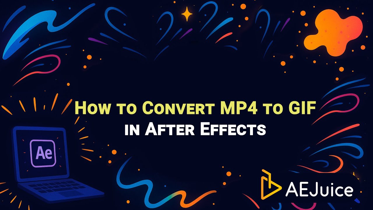 How to Convert MP4 to GIF in After Effects – AEJuice Tutorials - YouTube
