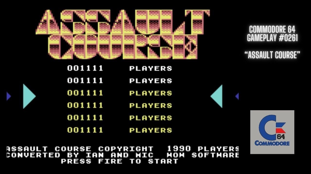 Assault Course (Commodore 64 / Gameplay #0261) - YouTube