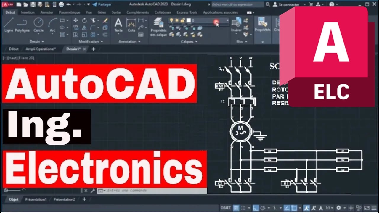 Tutoriel AutoCAD Electrique Pour Débutants (Complet ) - YouTube