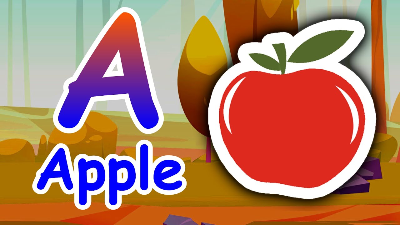 A for Apple for Children | Nursery ABC Learning | alphabet abcd a to z ...
