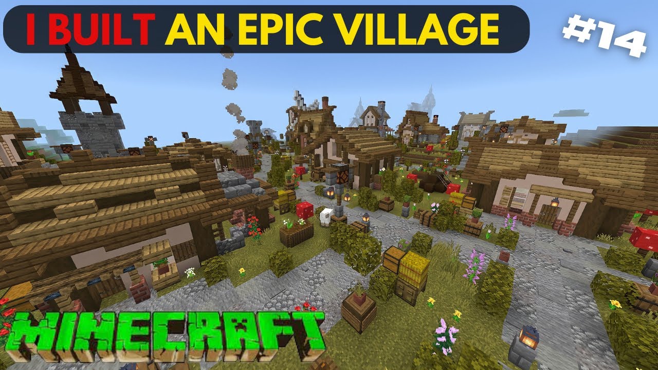 The Ultimate Challenge: 75 Hrs Building Epic Village in Minecraft ...