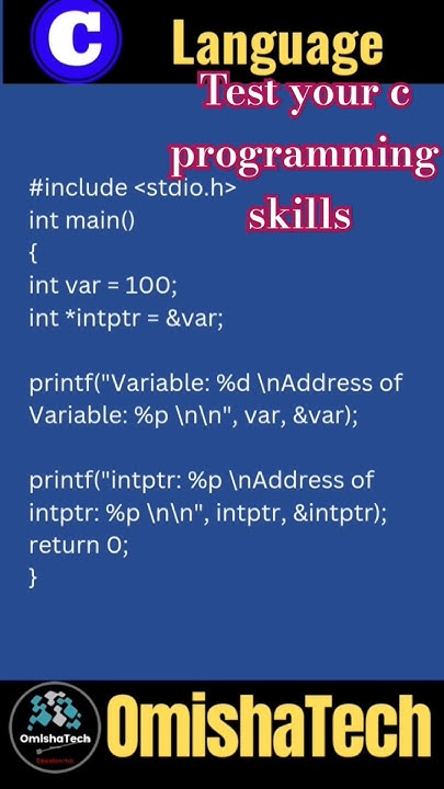 Example Of Pointer In C Programming Cprogramming Pointer Pointerinc Programming Youtube