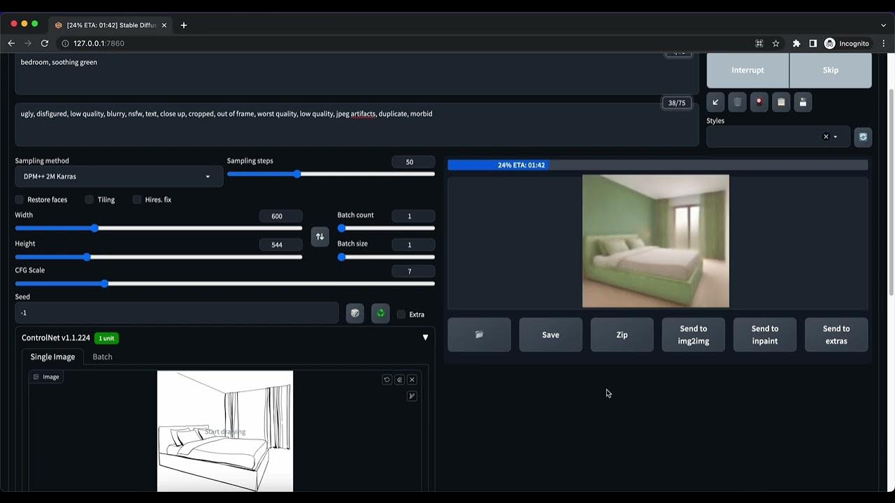 Stable Diffusion with ControlNet for Interior Design - YouTube