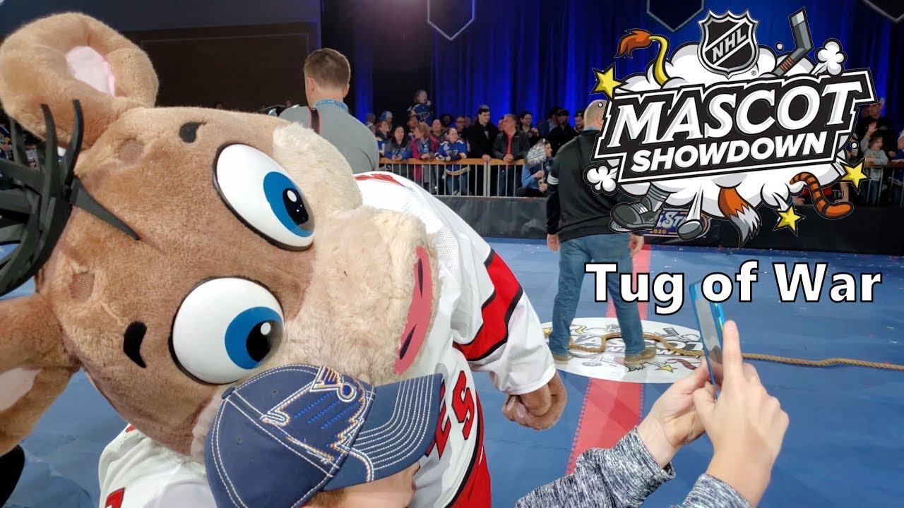 [4K] 2020 NHL All Star Game - Mascot Showdown: Tug of War - YouTube