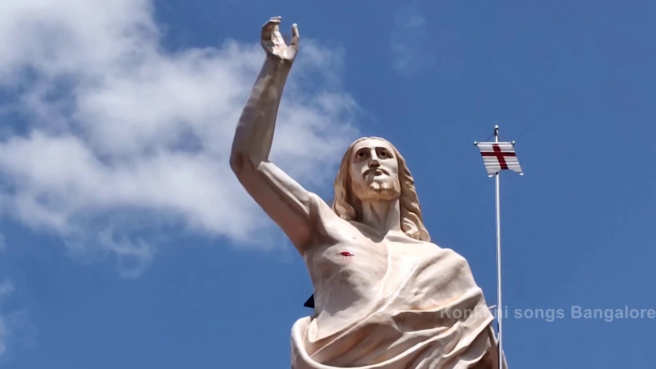 35-feet tall statue || risen christ church || at mount olive || hennur ...