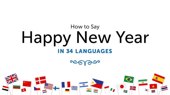 Happy New Year In Different Languages Happy New Year In Different