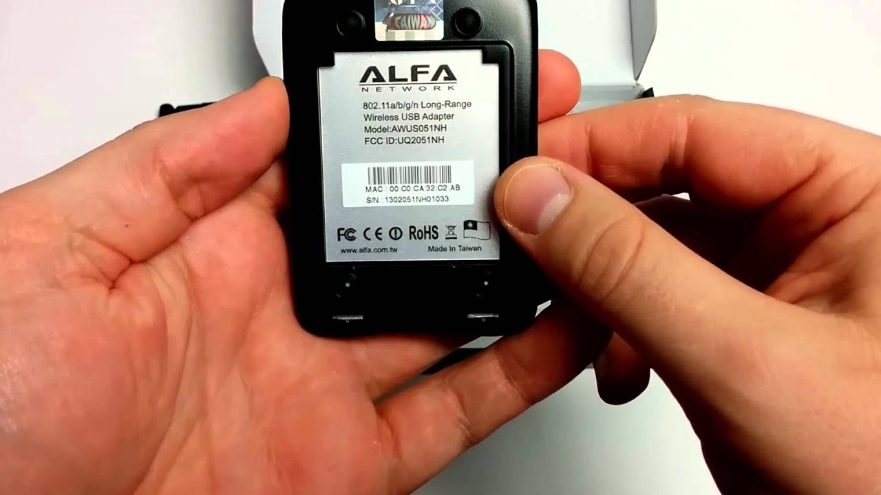 Alfa AWUS051NH Version 1 UNBOXING 2 4 GHz 5 8 GHz - YouTube