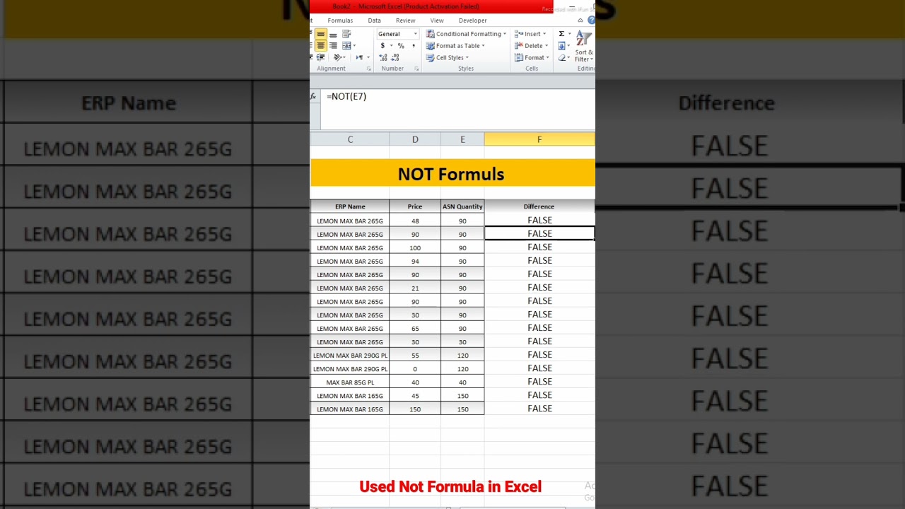 Not Function In Excel Used Not Formula In Excel excelformula Not Function In Excel Used Not Formula In Excel excelformula