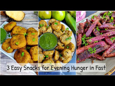 3 Easy Snacks for Fasting | No Potato Recipes for Fasting | Falguni ...