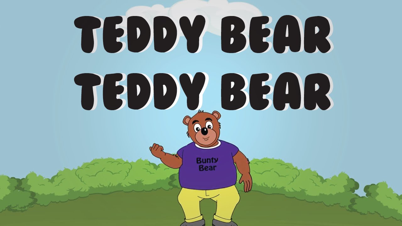 Teddy Bear Teddy Bear Turn Around (with Lyrics) | Animated Nursery ...