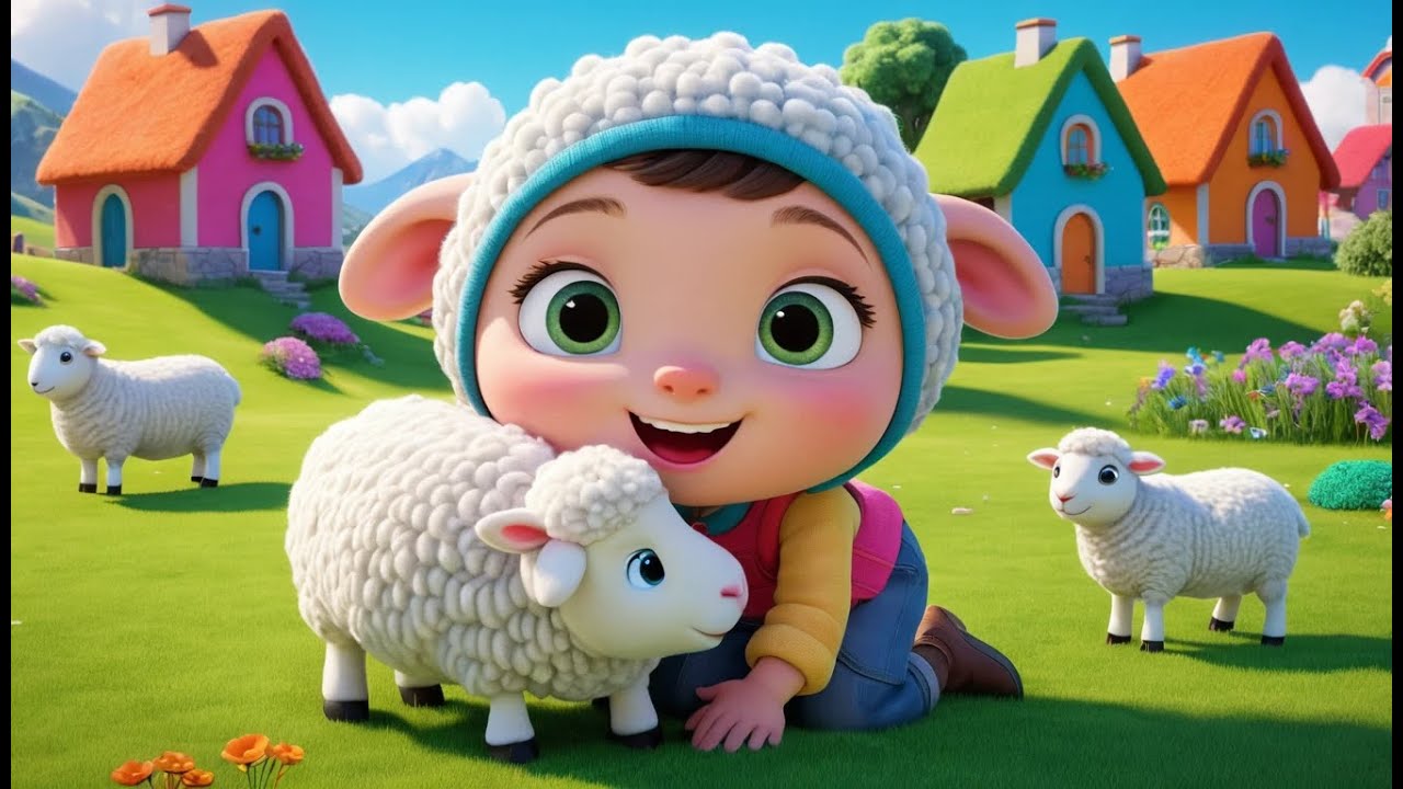 Lambs Play Hide and Seek in the Field | Playful Nursery Rhyme for ...
