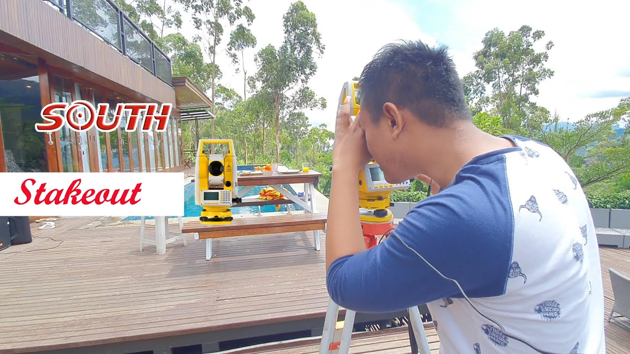[TUTORIAL] Stake out Total Station South NTS 322R10 / R10 | BNT - YouTube