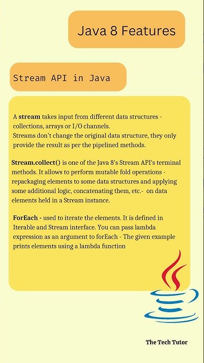 Java Streams - Stream API in Java8 #java8 #streams #shorts - YouTube