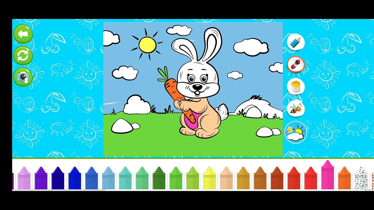 Coloring a Cute Bunny: Fun and Educational Activity for Kids | Learn ...