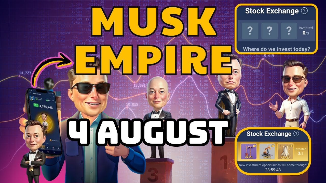 04 AUGUST Musk Empire Daily Combo Riddle X Empire CODE - YouTube