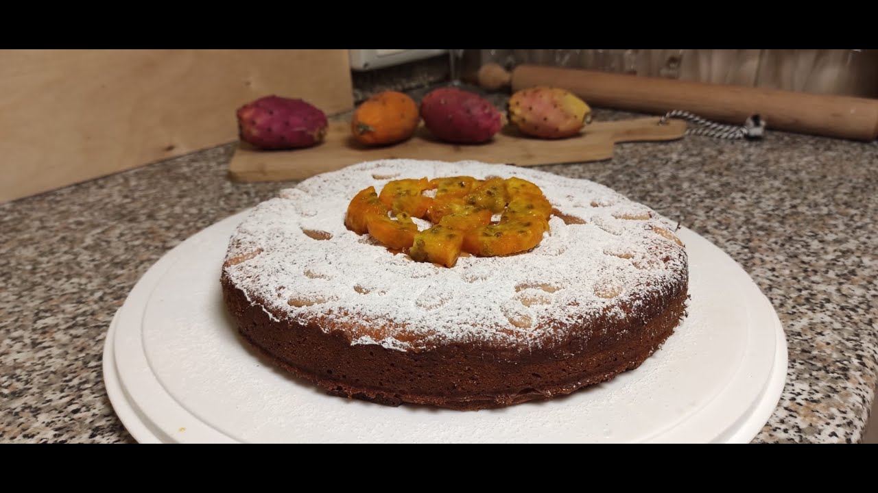 TORTA AI FICHI D'INDIA (Prickly Pear Cake)!!!! - YouTube