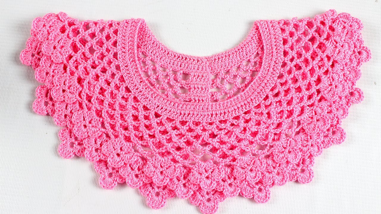 Very easy crochet collar | crochet neck design | কুশিকাটার গলার ডিজাইন ...