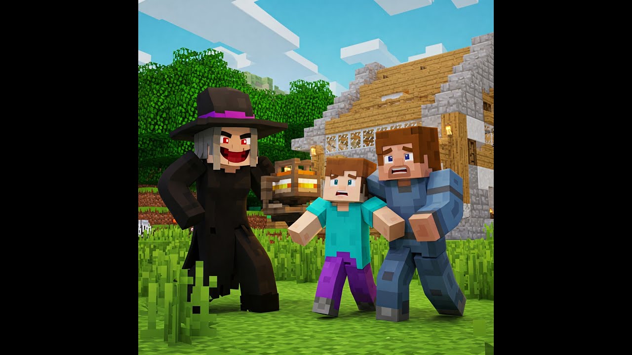 Aventura Papá e Hijo en Minecraft - Episodio 2: Llego una bruja a la ...
