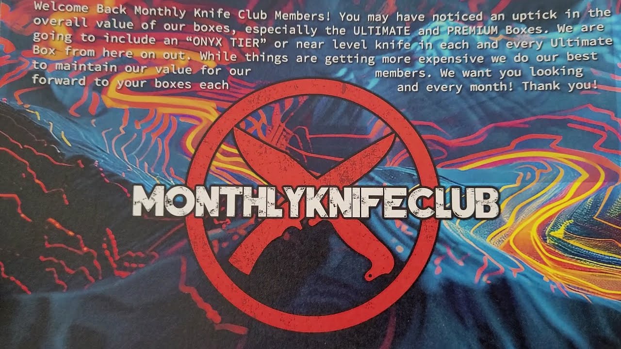 Monthly Knife Club Name Brand Ultimate Unboxing September 2024 - YouTube