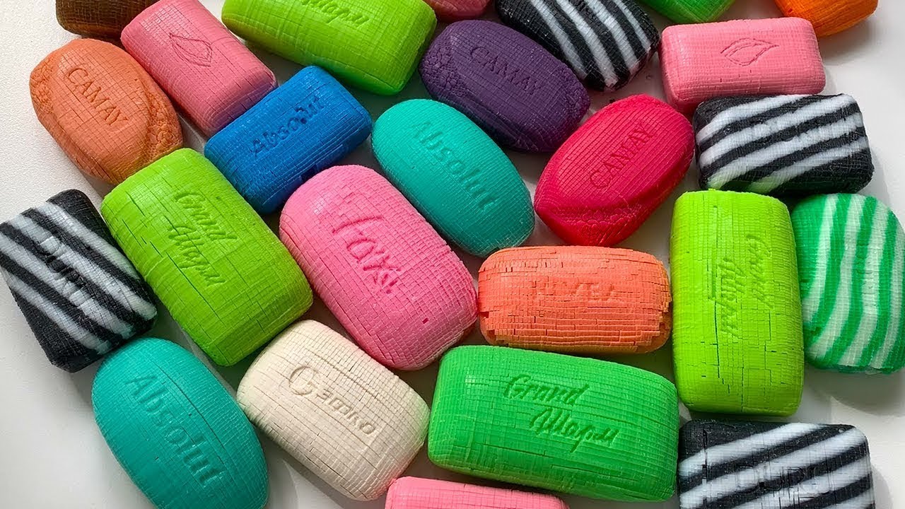 Kinetic Sand [ASMR] CLAY CRUNCHING SATISFYING VIDEO | Satisfying Soap ...