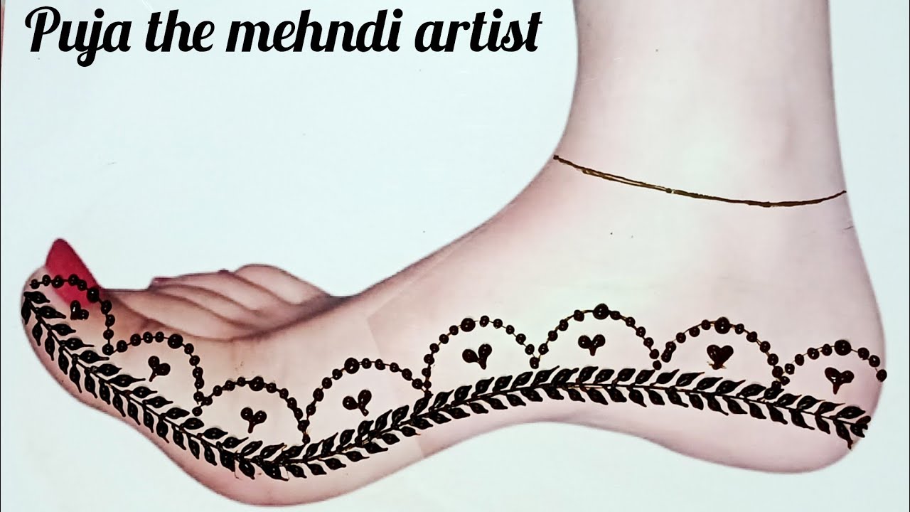 Beautiful Pair Ka Mehandi Design Payal/Pairon Ki Mehandi/Pairon Ki ...