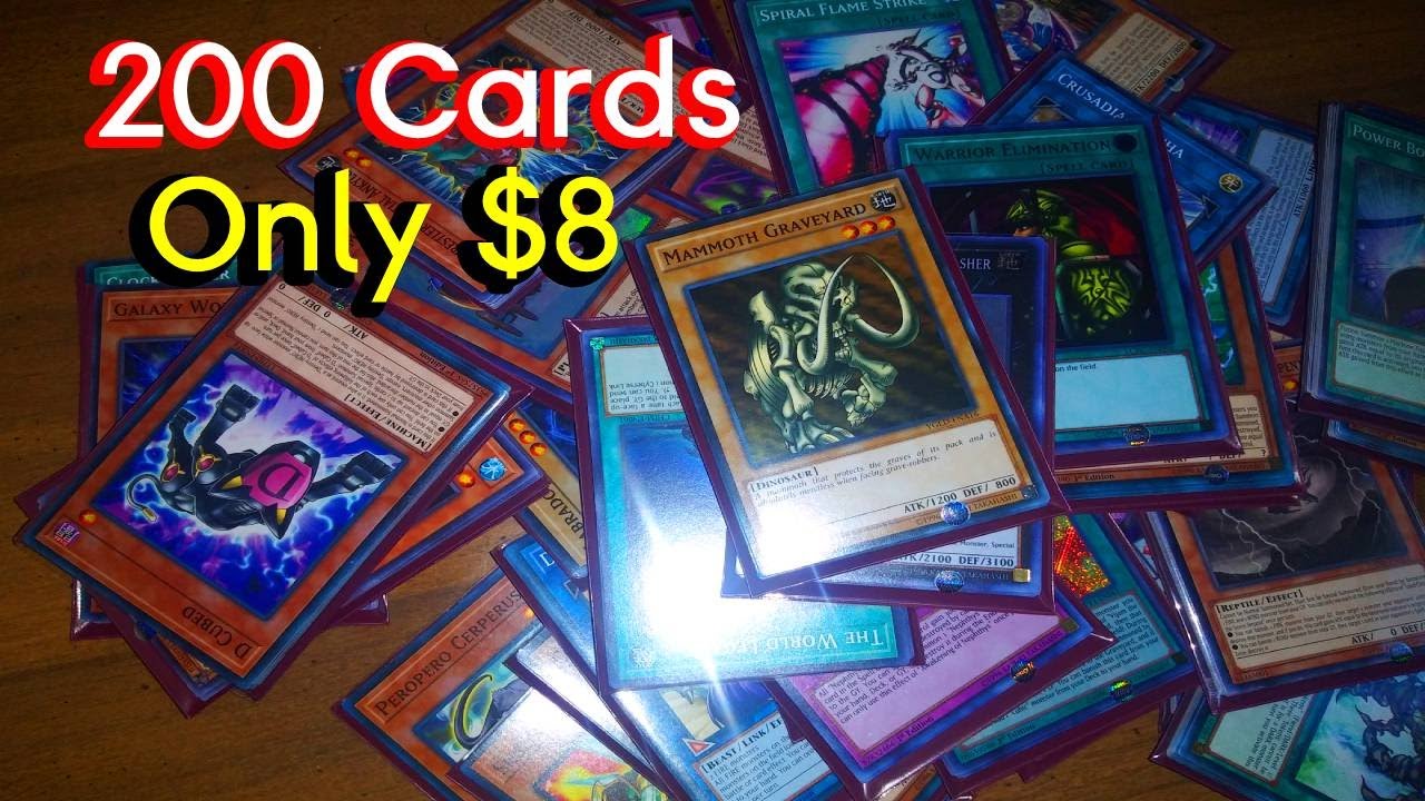 200 Random Yugioh Cards From eBay! - YouTube