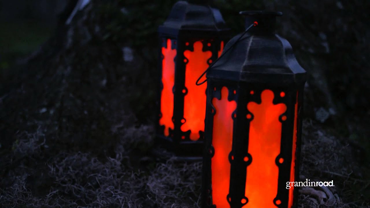 Battery Operated Fire And Ice Lantern - YouTube
