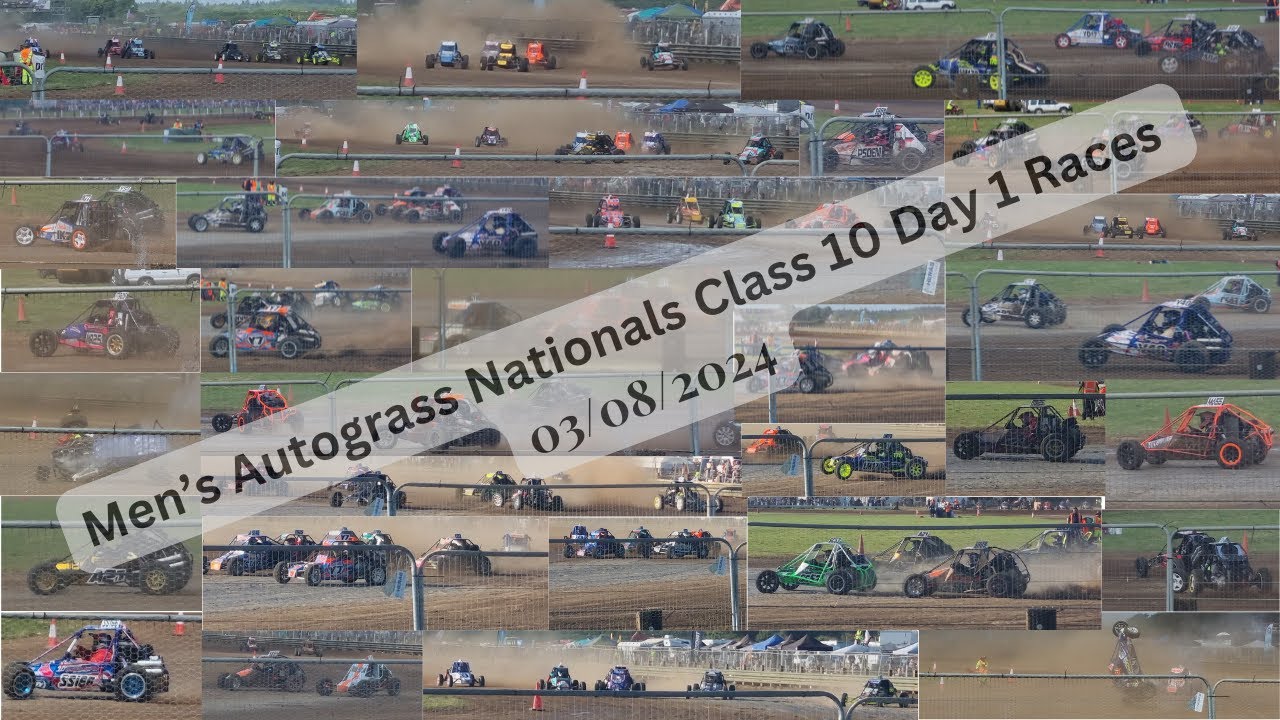 Men's Autograss Nationals Class 10 Day 1 Compilation 3rd August 2024 ...