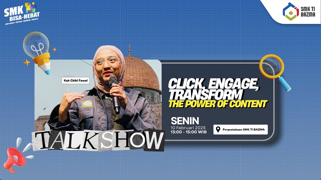 Talkshow & Sharing Inspiration | Click, Engage, Transform : The Power of Content, ft Kak Chiki ...