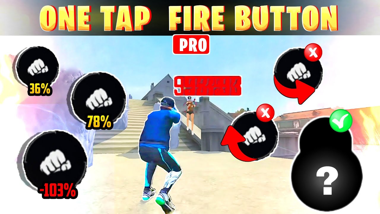 One tap fire button size 🔥 || Free fire headshot setting in tamil ...