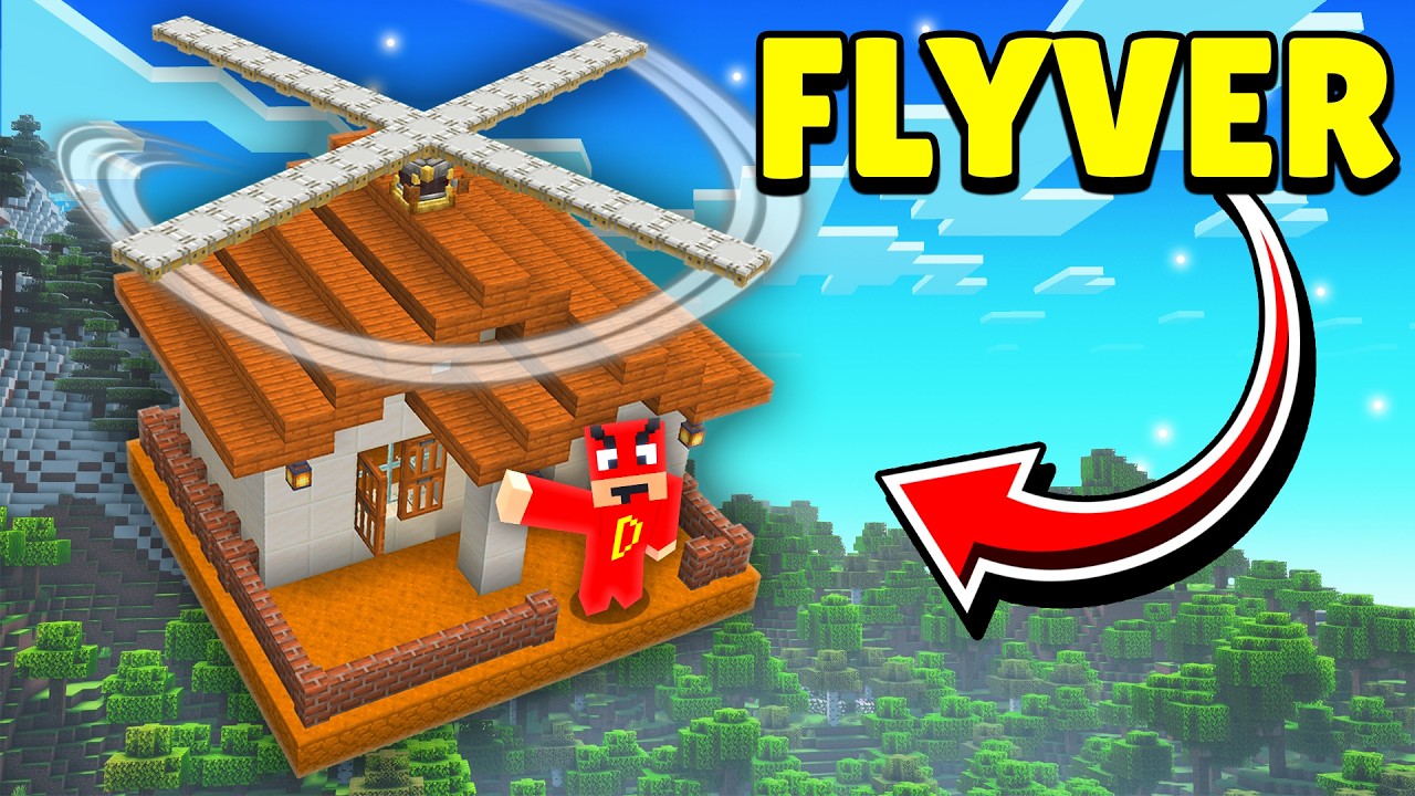 Jeg Bygger En FLYVENDE BASE I Minecraft! - YouTube