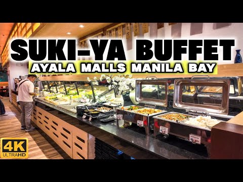 [4K] Super Budget JAPANESE Hotpot & Shabu-Shabu BUFFET at SUKI-YA Ayala Malls Manila Bay!