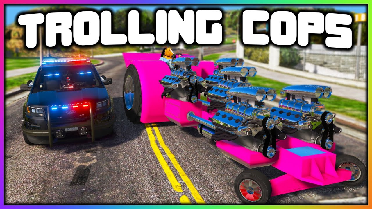 GTA 5 Roleplay - TROLLING COPS WITH 1000HP TRACTOR | RedlineRP - YouTube