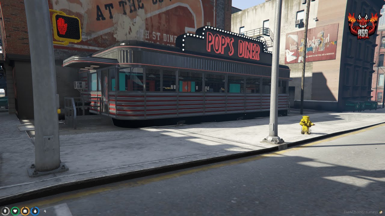 Liberty City Fivem - Pops Diner X3 Interior-MLO - YouTube