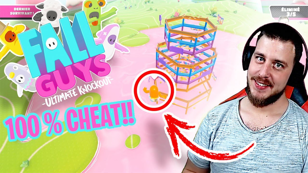OMG ! JE CHEAT SUR FALL GUYS POUR MON PREMIER TOP 1 !! Fly / SpeedHack ...