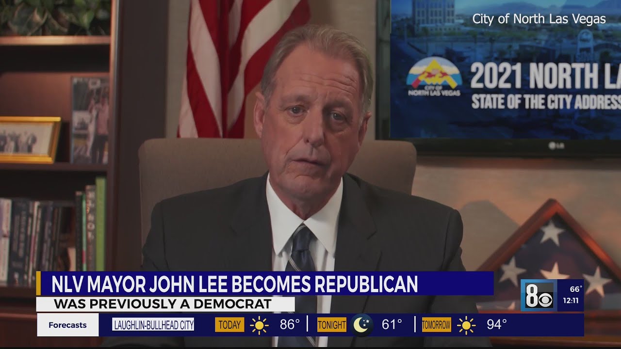 NLV Mayor John Lee becomes Republican - YouTube