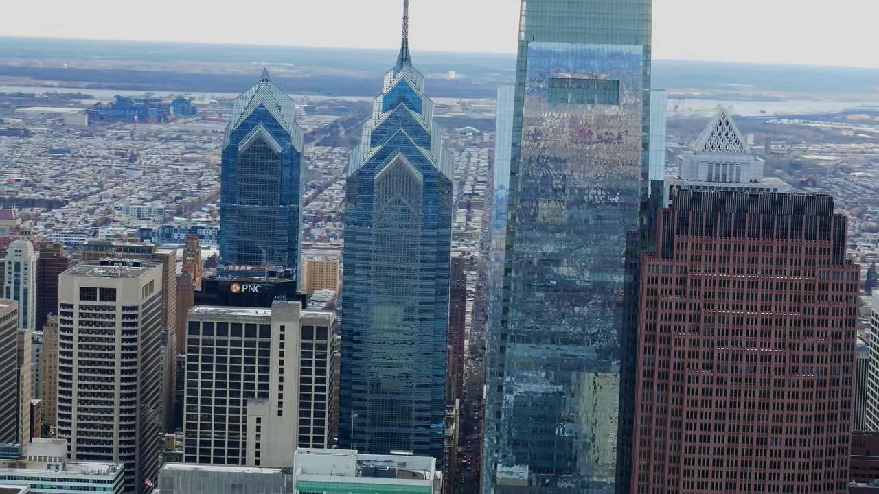 Philadelphia skyline (aerial) - YouTube
