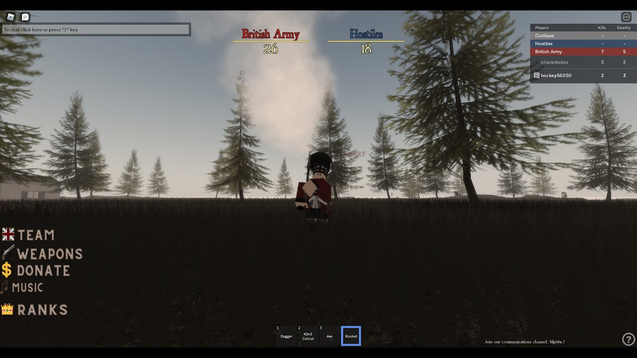 Line Battles in revolutionary war. (Roblox demonstration) - YouTube