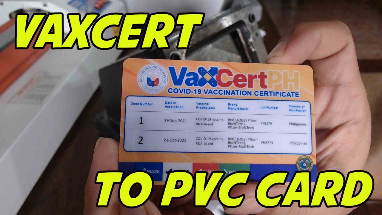 VAXCERT to PVC Card - YouTube