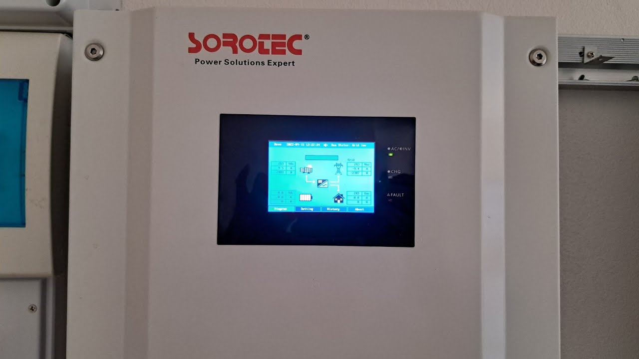 ตั้งต่ำตัด สูงตัดกลับมาใช้แบต Sorotec Revo II 5.5KW ดูการทำงาน #อิน ...