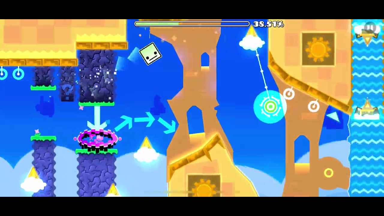 "Sky Tower" by rafer (Easy Demon) [3 Coins] | Geometry Dash 2.2 - YouTube