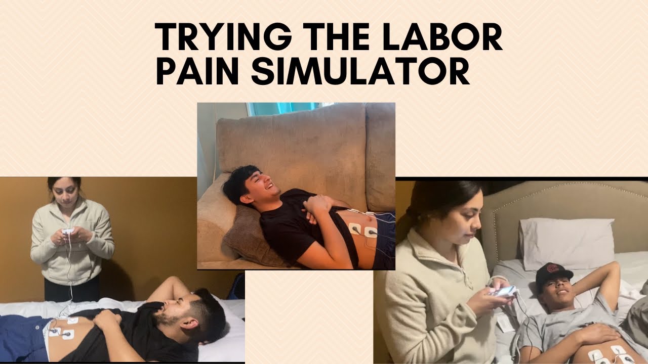 TRYING THE LABOR PAIN SIMULATOR ON MEN! - YouTube