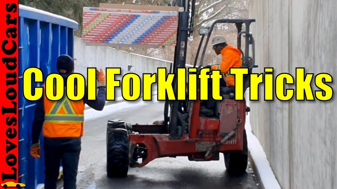 Cool Forklift Tricks - YouTube