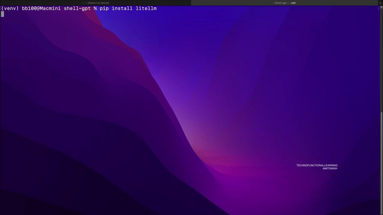 Ollama+Llama3+Shell-GPT: Integrate Shell-GPT with Ollama & llama3 or Other Ollama Models. - YouTube