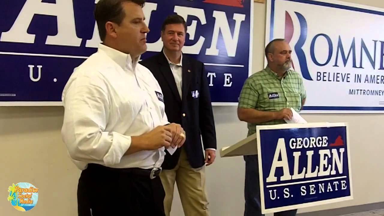 VA Sen. Bryce Reeves Introduces Gov. George Allen @ Fxbg VA GOP Victory ...