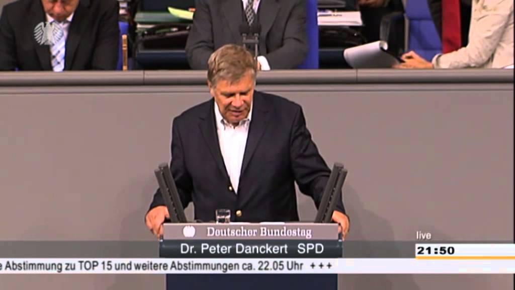 Bundestag - "Eine fatale Entwicklung" Peter Danckert (SPD) - YouTube