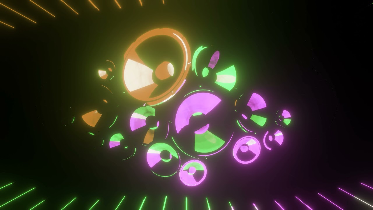 [4K] Looping Shapes On Speakers - Cool Visual Loop - YouTube