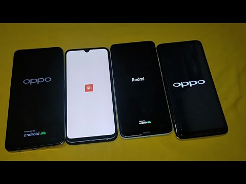 Oppo F11 vs MI A3 vs Redmi 8A vs Oppo A53 copy reboot speed test ...